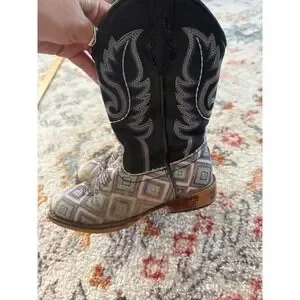 Roper | Shoes | Roper Little Kids 2 Western Cowboy Boots Black Purple ...